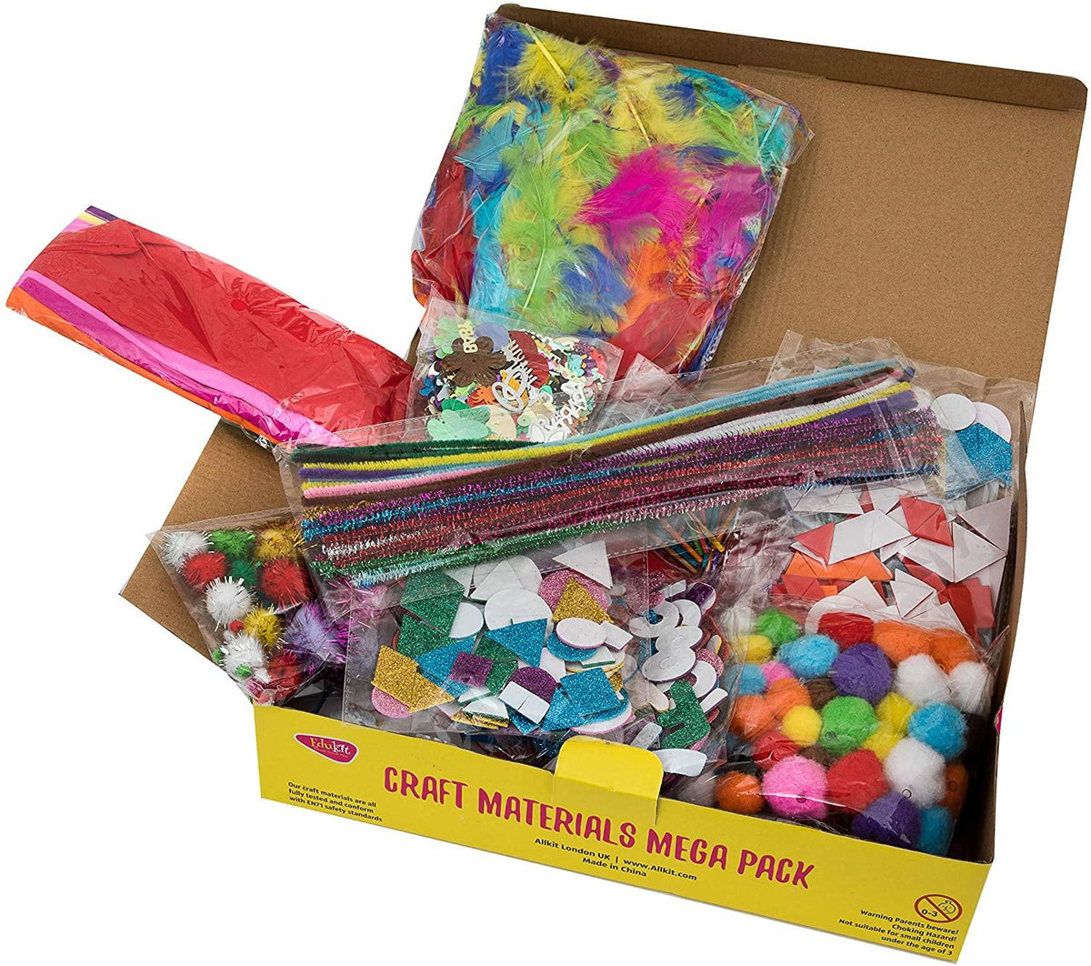 Craft Materials Mega Pack - 1,500 Pieces – Edukit